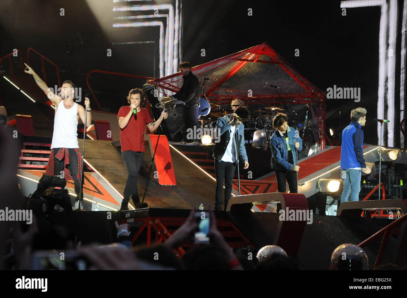 One Direction kick off 'Where We Are Tour' in Sunderland Featuring: One ...