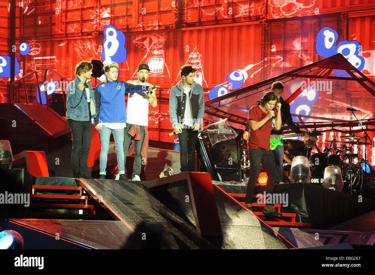 One Direction kick off 'Where We Are Tour' in Sunderland Featuring: One ...