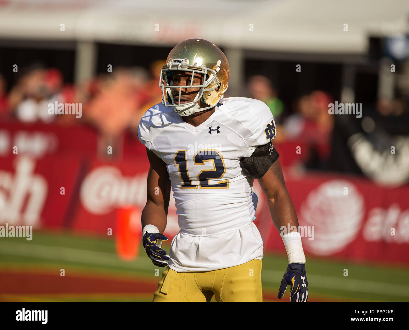 Los Angeles, CA, USA. 29th Nov, 2014. Notre Dame cornerback (12) Devin ...
