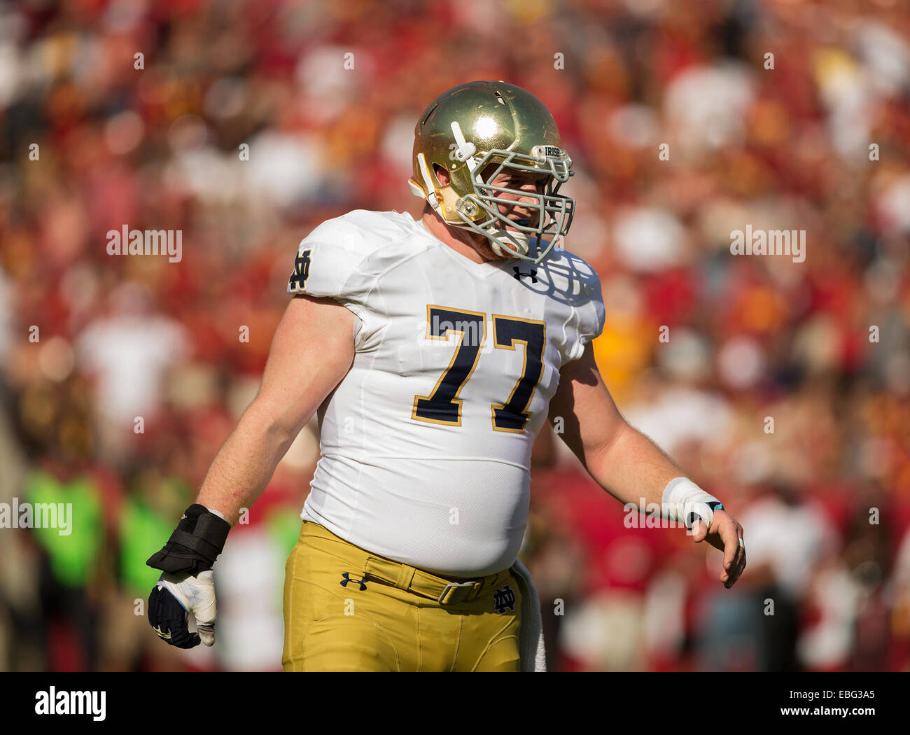 Los Angeles, CA, USA. 29th Nov, 2014. Notre Dame center (77) Matt ...