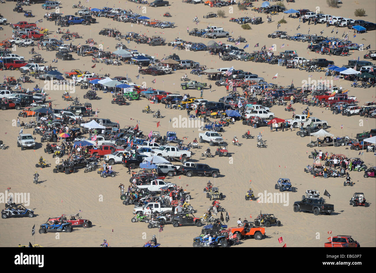 Thousands of sand duners attend the yearly gathering at Glamis ...