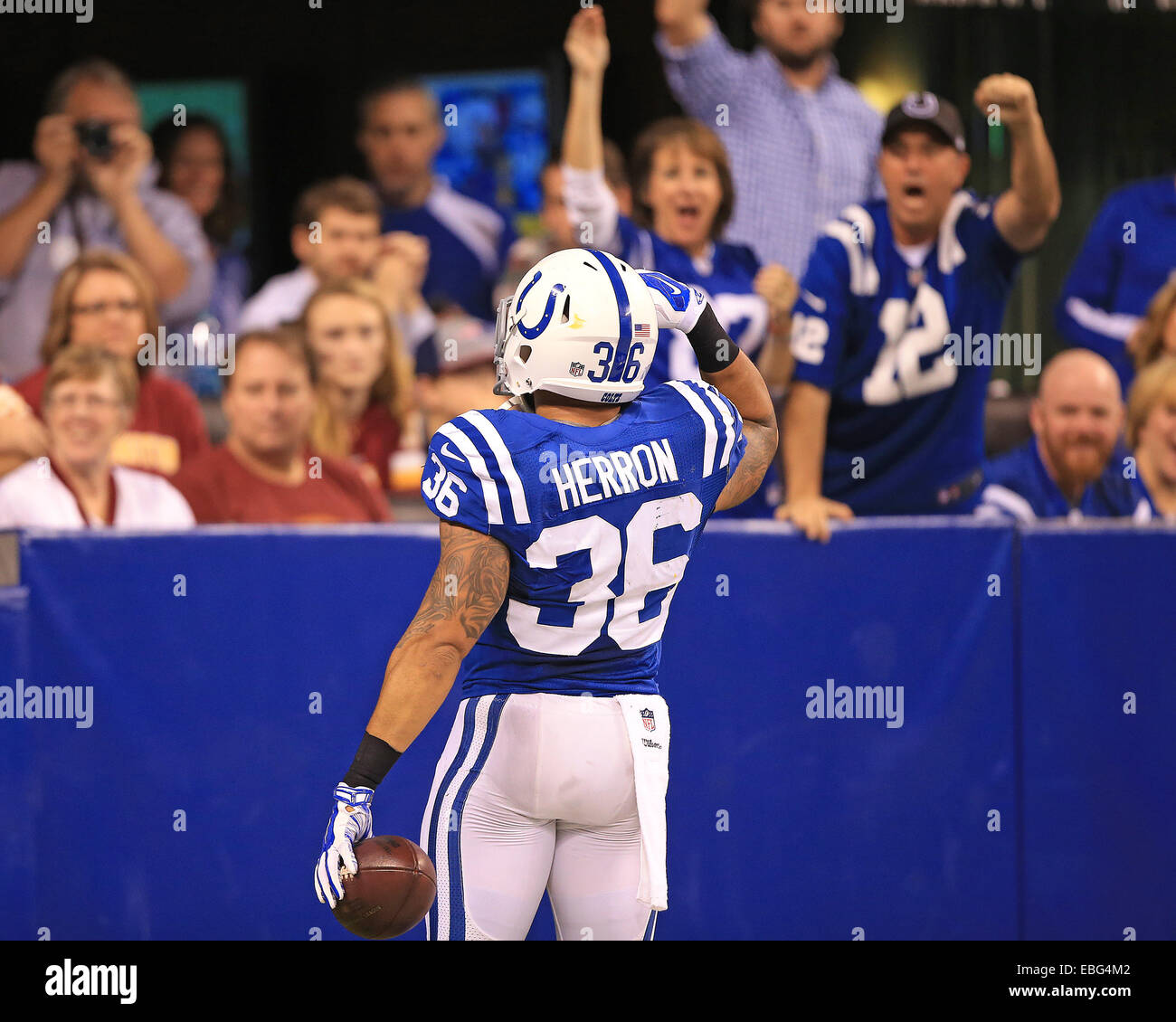 Indianapolis, IN, USA. 30th Nov, 2014. Indianapolis Colts running back ...
