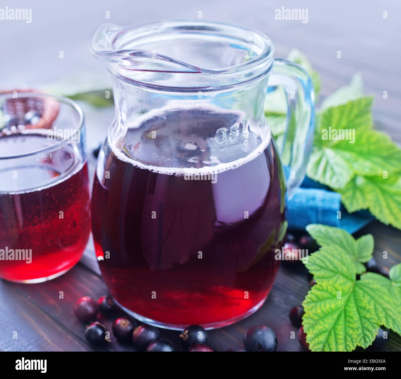 black currant juice Stock Photo - Alamy