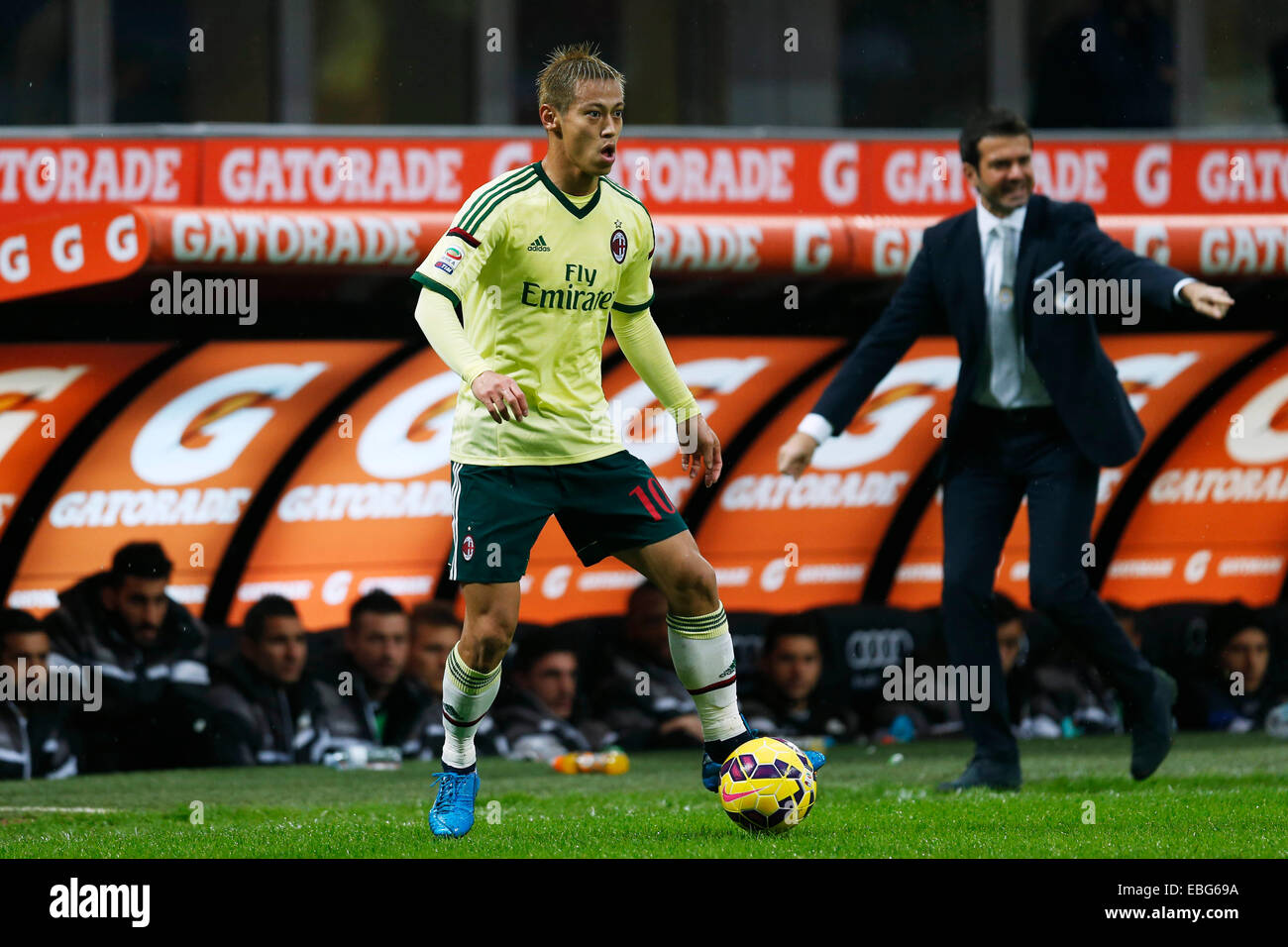 Keisuke Honda (Milan), NOVEMBER 30, 2014 - Football / Soccer : Italian "Serie A" match between ...