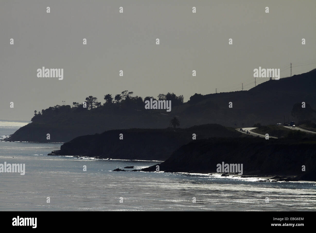 Coastline by El Capitan State Beach, and Pacific Coast Highway, Santa ...