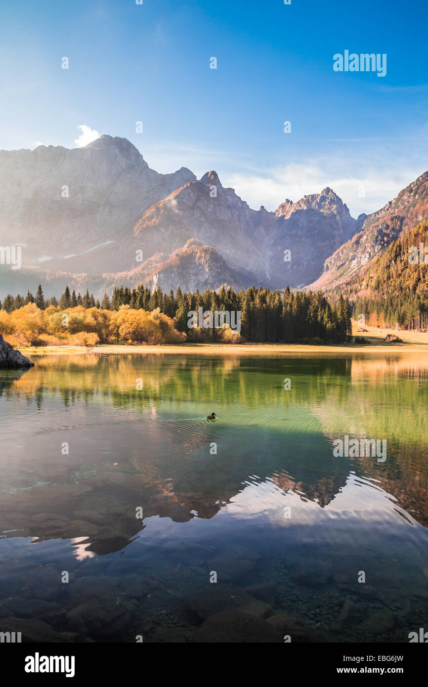Fall coming in italian alps hi-res stock photography and images - Alamy