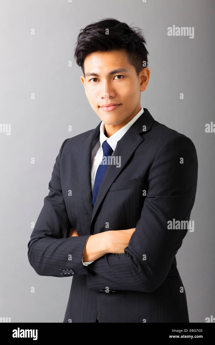Smiling businessman salesman hi-res stock photography and images - Alamy
