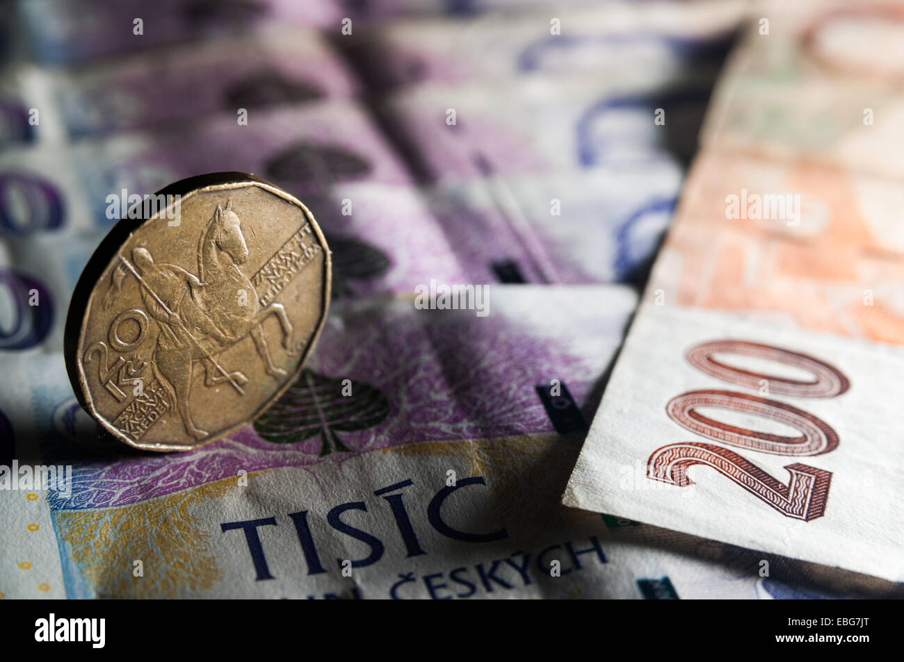 Czech money hi-res stock photography and images - Alamy