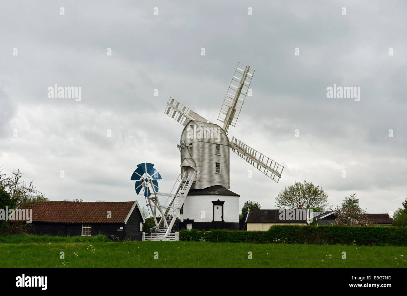 Saxtead Green Post Windmill. Saxtead Green, Framlingham, Suffolk ...