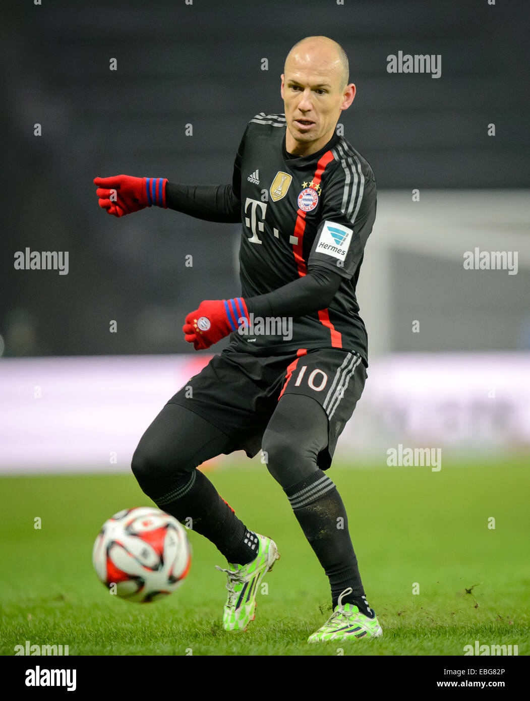 Munich's Arjen Robben in action during the German Bundesliga soccer ...