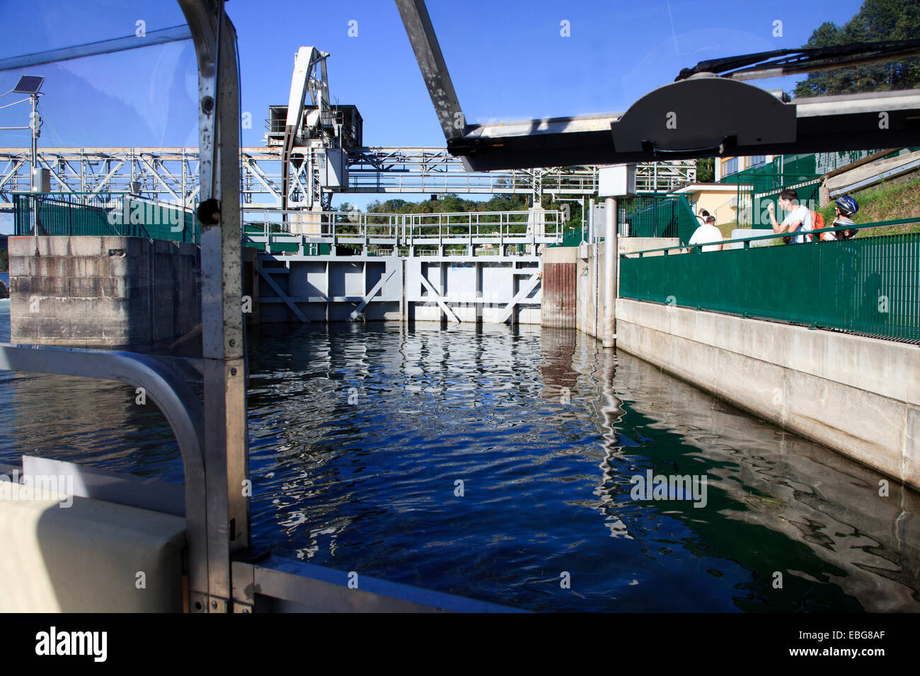 The ' Marble road ' ancient waterway, Ticino River, Lombardy, Piedmont ...