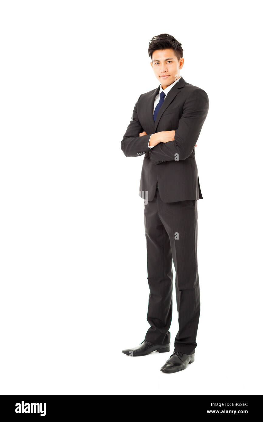 full length young asian business man standing Stock Photo - Alamy