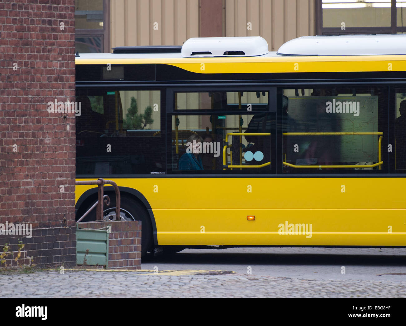 Berlin, Germany. 01st Dec, 2014. Chancellor Angela Merkel arrives by ...