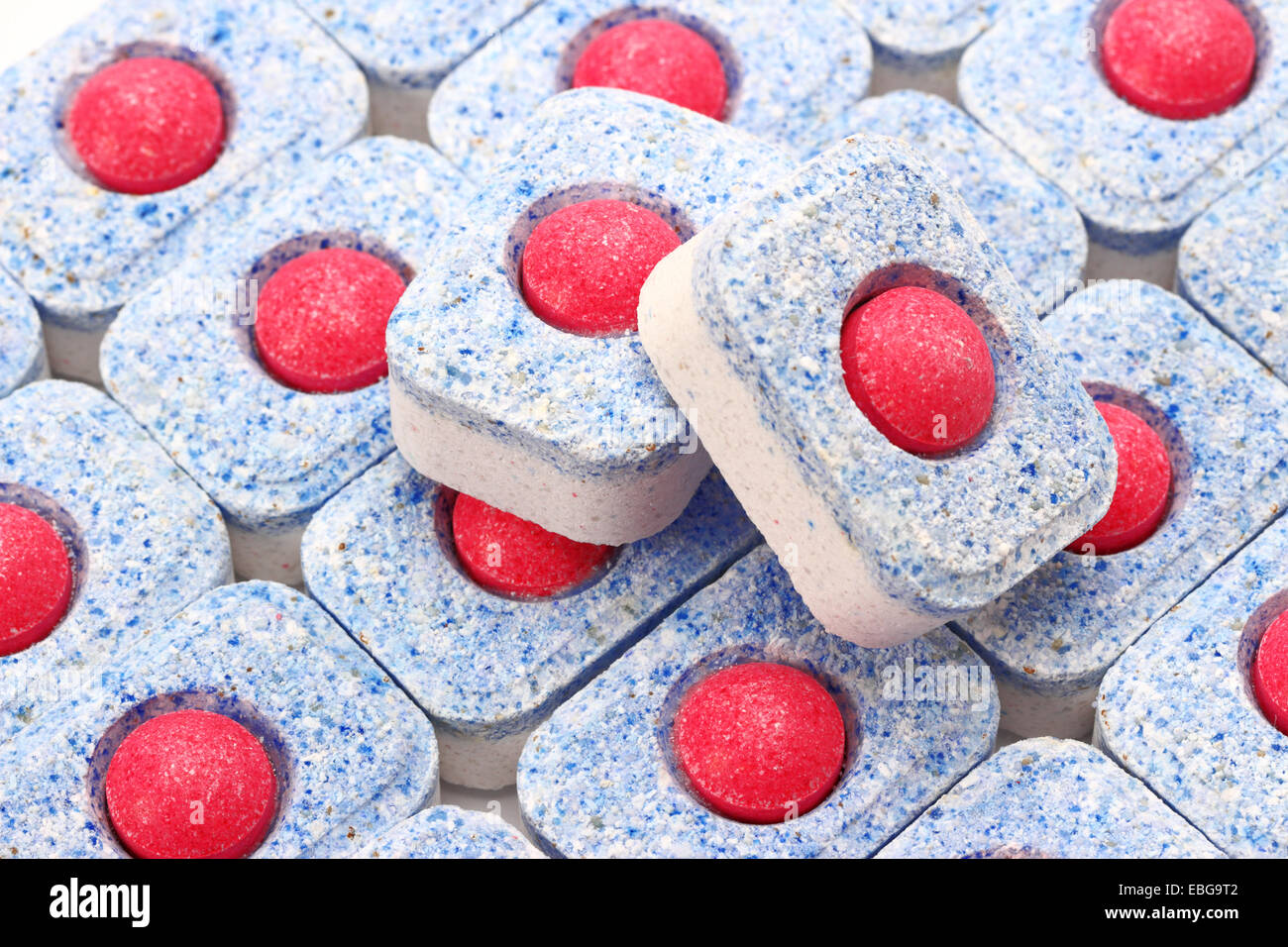Dishwasher tablets close-up, background Stock Photo - Alamy