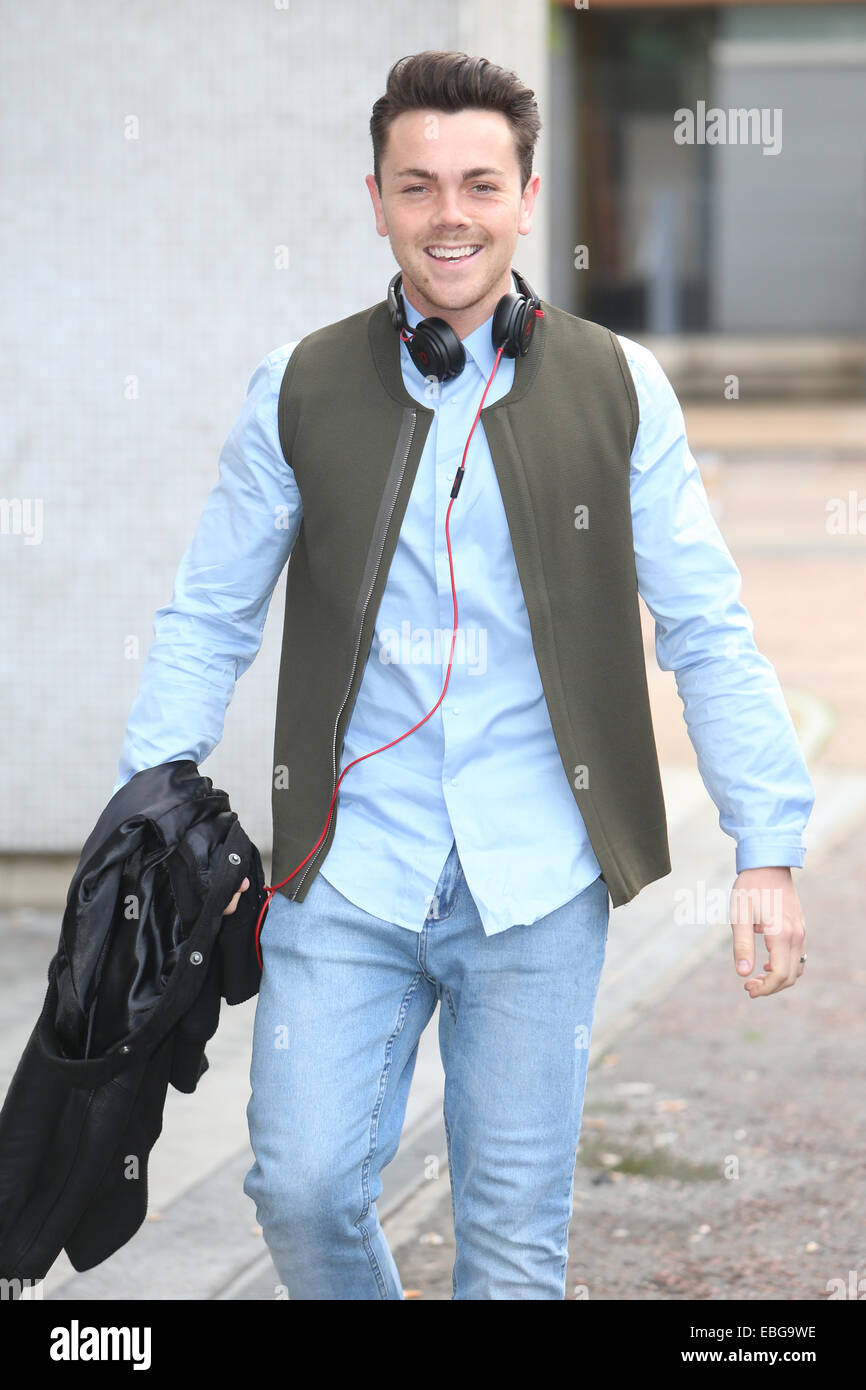 Ray Quinn outside the ITV studios Featuring: Ray Quinn Where: London ...