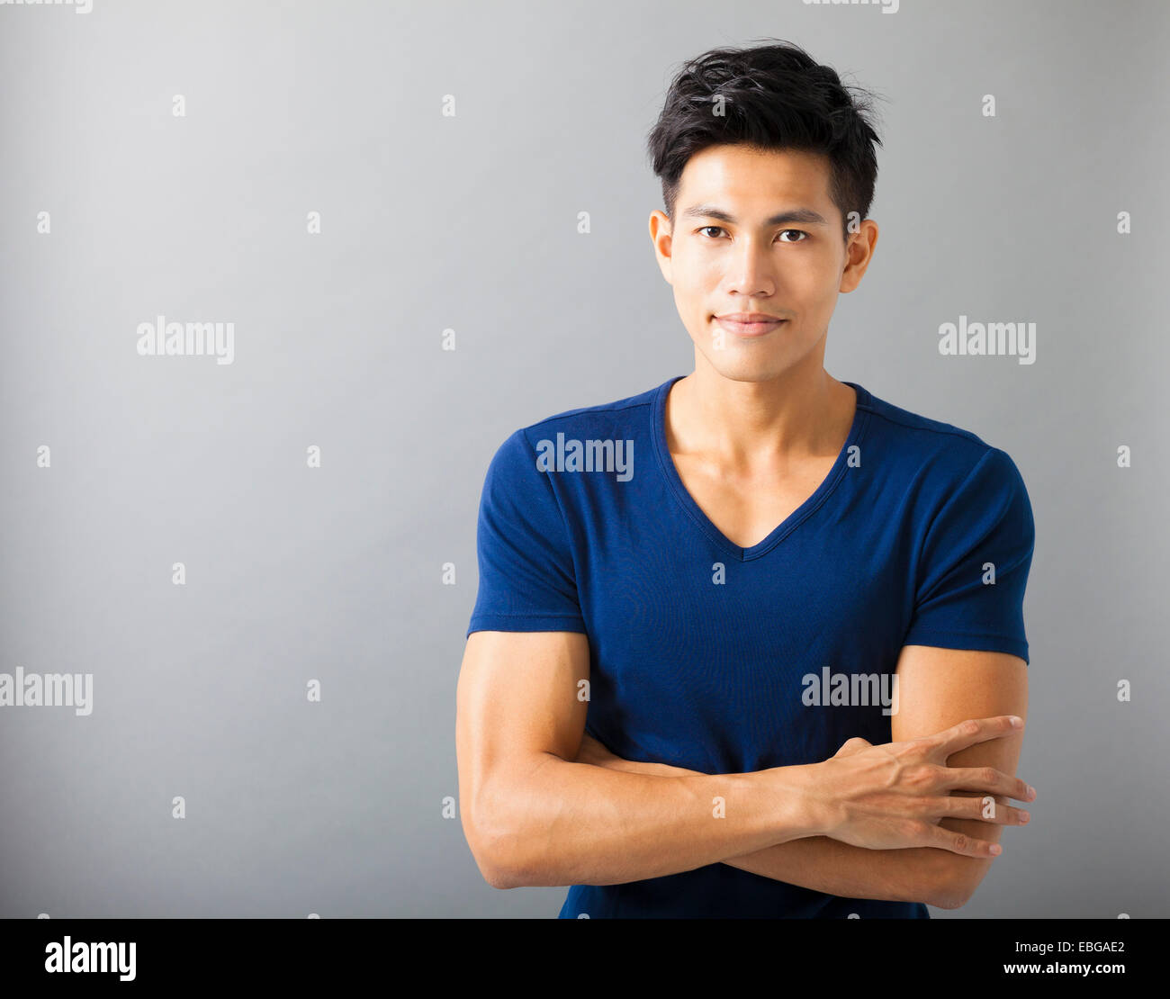 Young handsome asian sport hi-res stock photography and images - Alamy