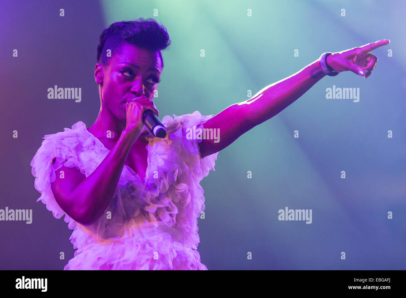 Skye Edwards, singer of the British band Morcheeba, live at the Blue ...