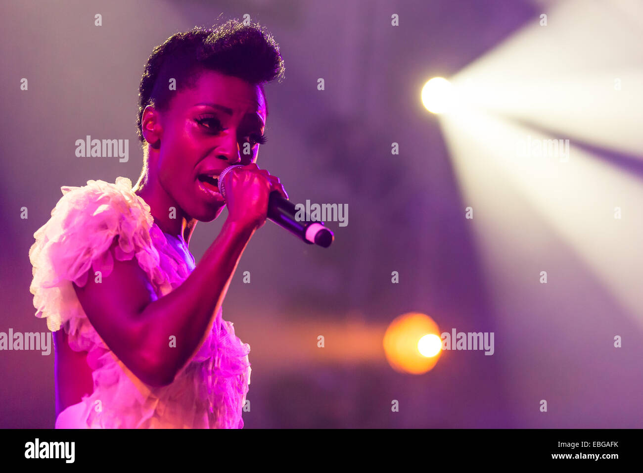 Skye Edwards, singer of the British band Morcheeba, live at the Blue ...