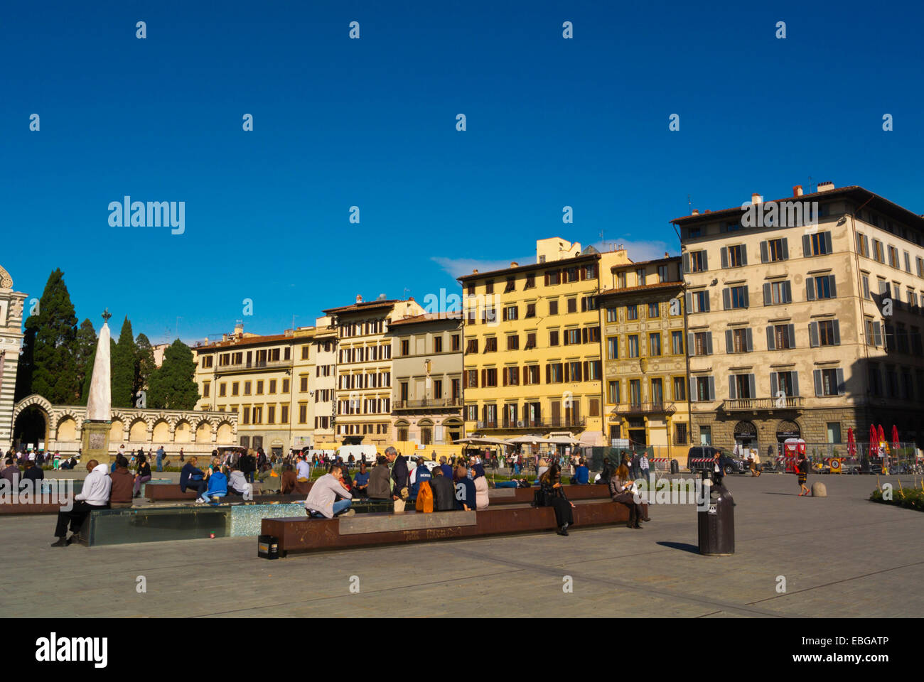 Piazza di Santa Maria Novella square, Florence, Tuscany, Italy Stock ...