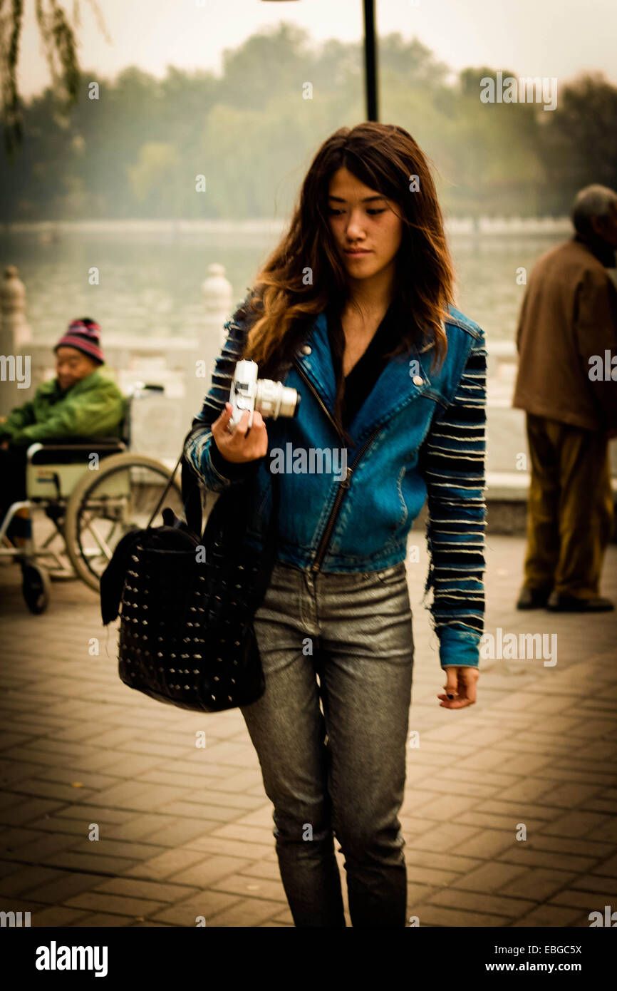 Beijing china beautiful woman hi-res stock photography and images - Alamy