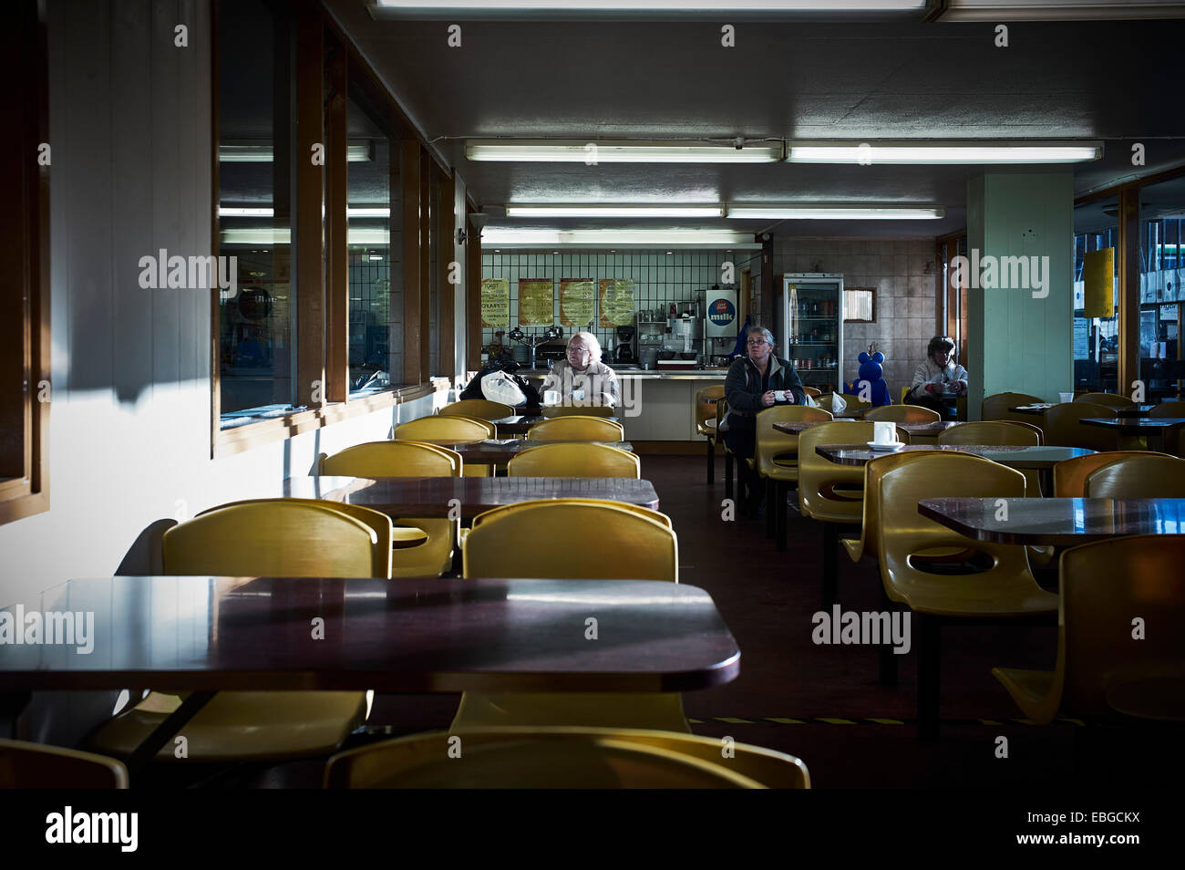 Cafe in Preston Bus Station Stock Photo - Alamy