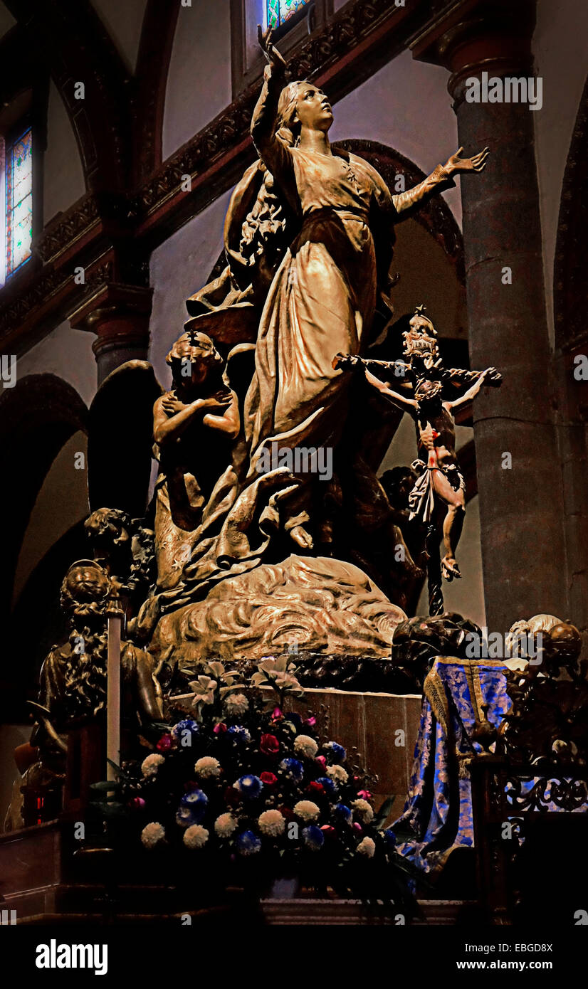 Our Lady of Assumption Statue Oaxaca Cathedral, Mexico Stock Photo - Alamy