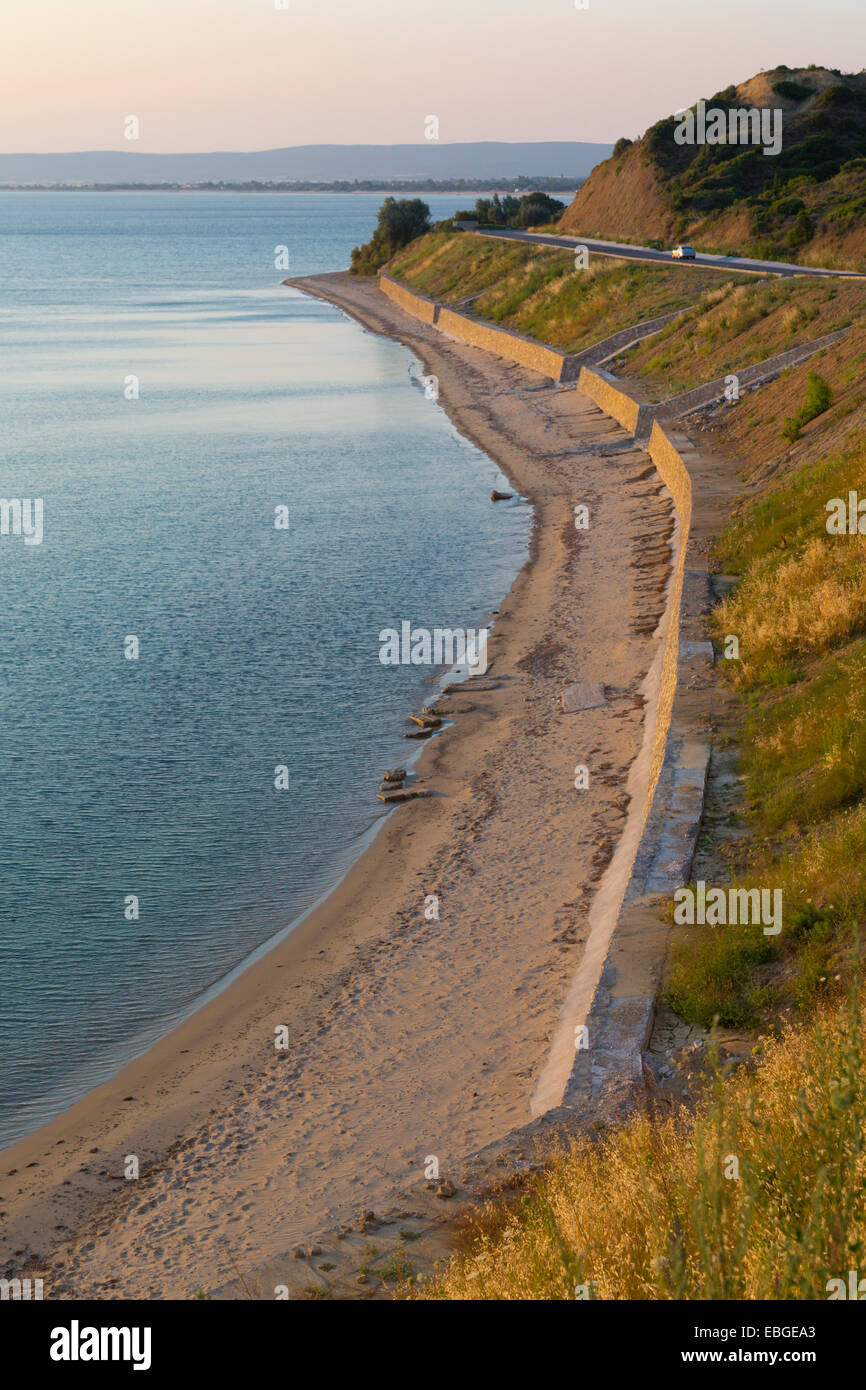 Anzac Cove, Gallipoli Peninsular, Canakkale Province, Turkey. The beach ...
