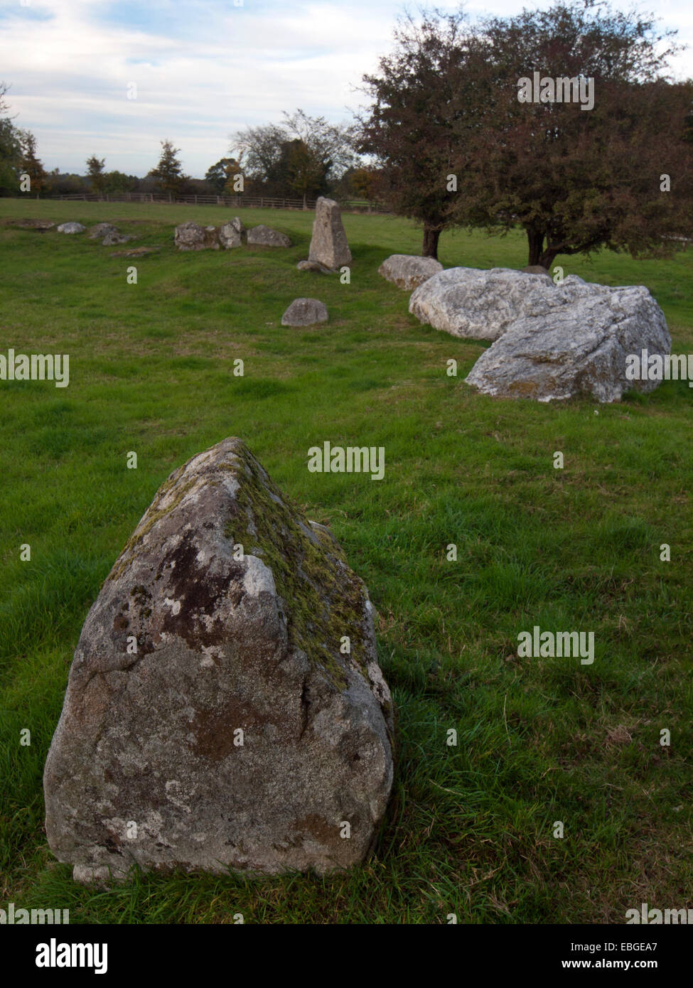 A stone circle in County Wicklow, Ireland Stock Photo - Alamy