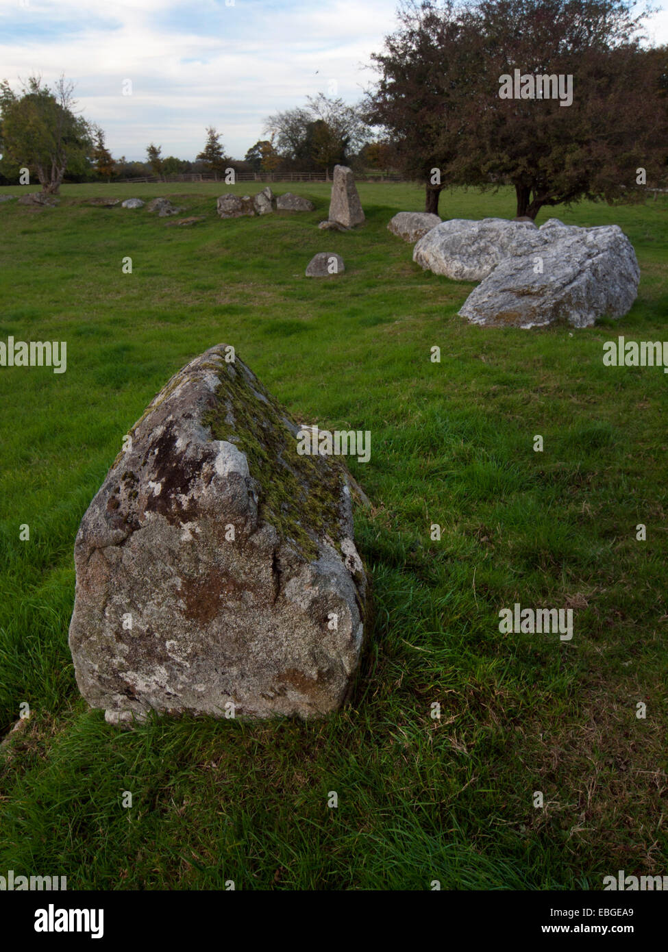 A stone circle in County Wicklow, Ireland Stock Photo - Alamy