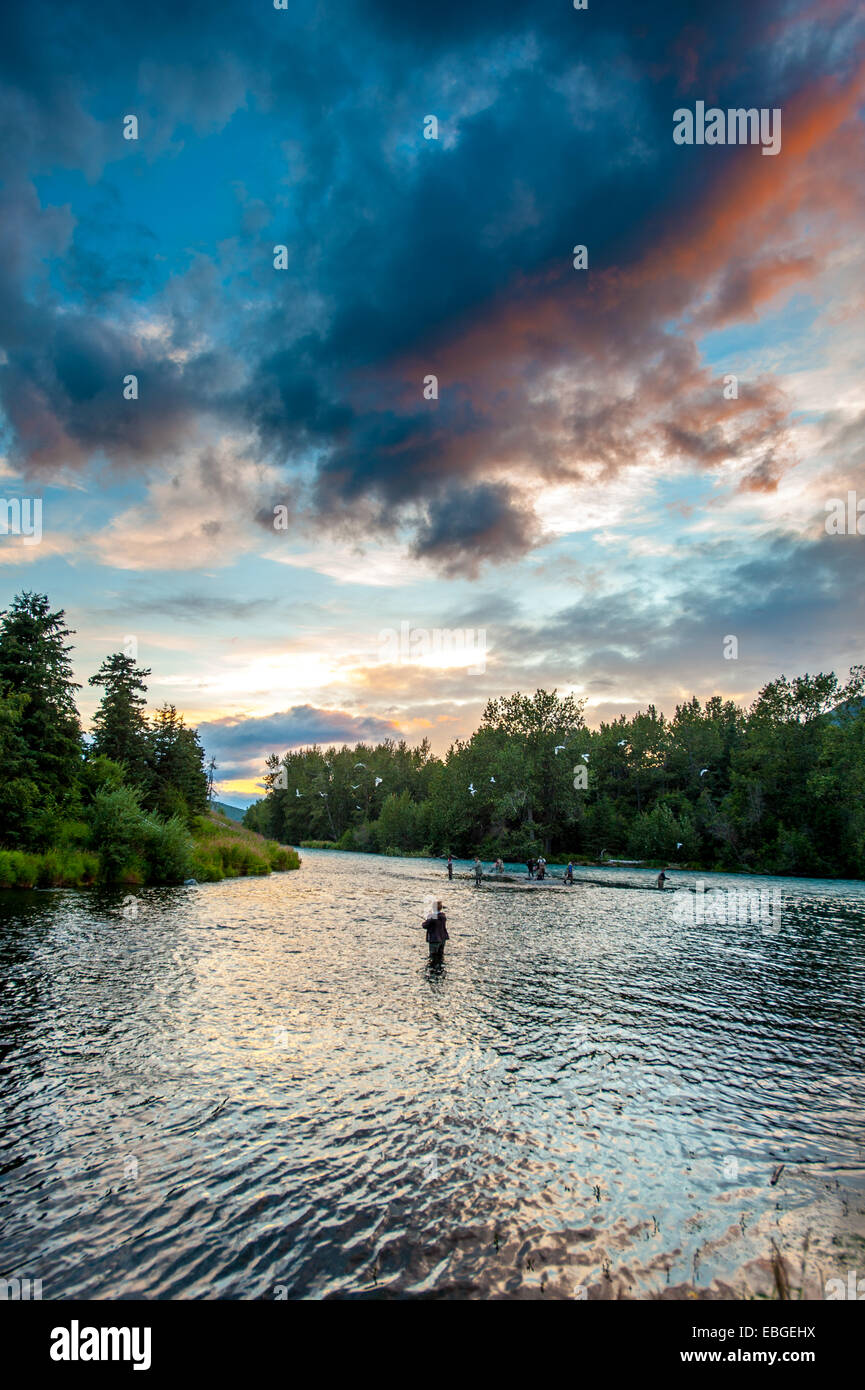 Scenic landscape of Russian River in Kenai Peninsula, Alaska, USA Stock ...