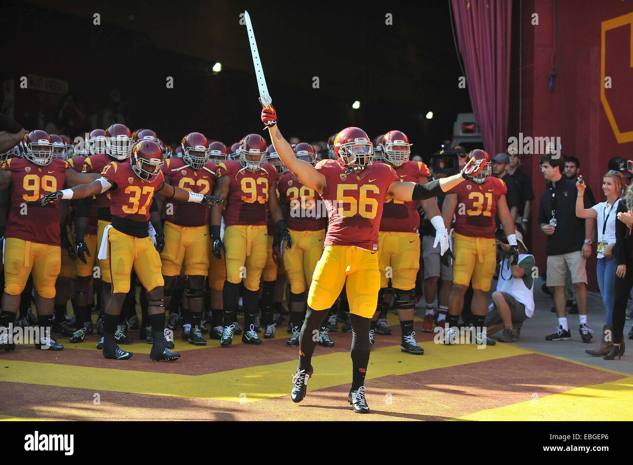 Los Angeles, CA, USA. 29th Nov, 2014. USC Trojans offensive tackle ...