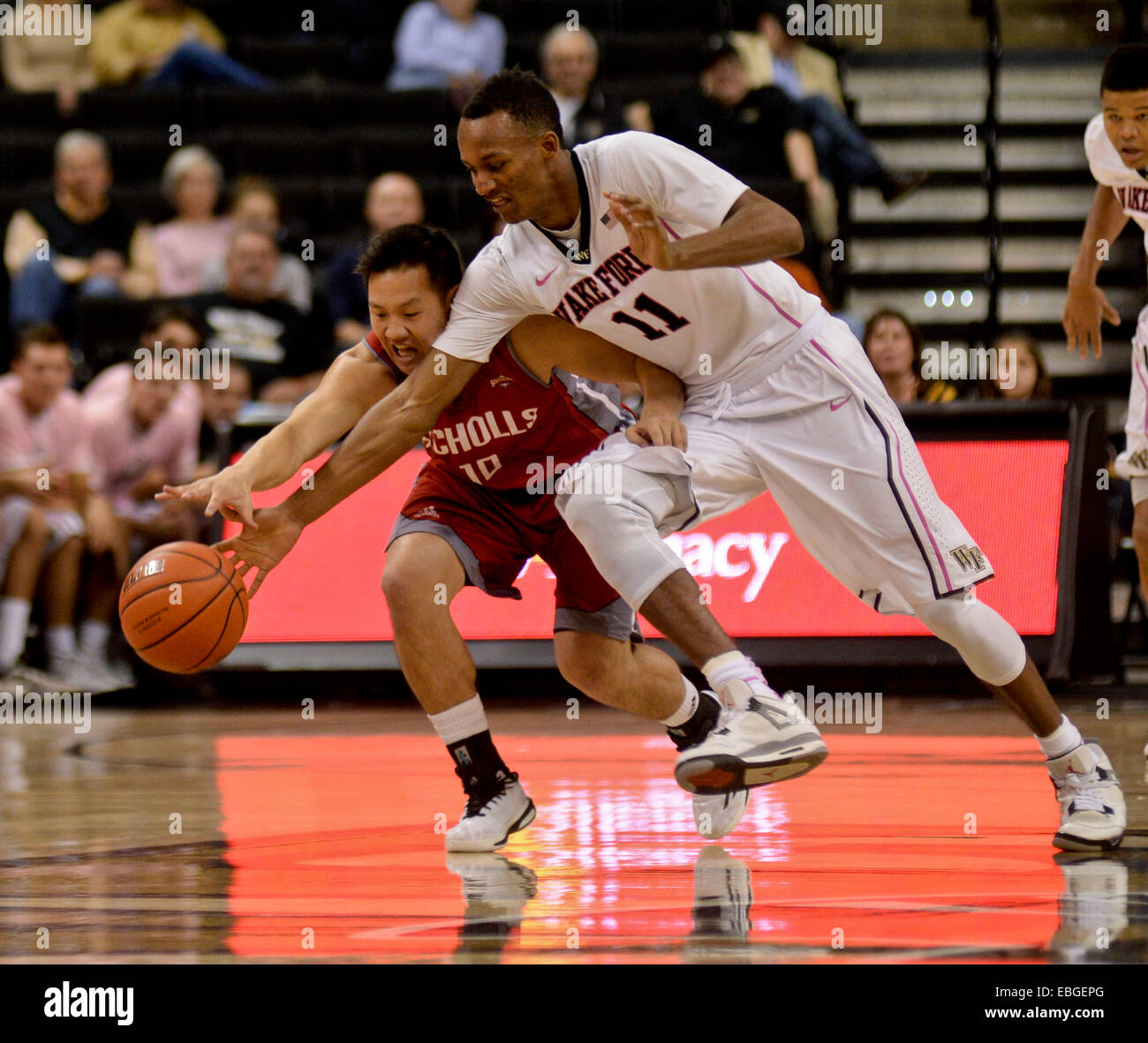 Winston-Salem, NC, USA. 24th Nov, 2014. Wake Forest Demon Deacons ...