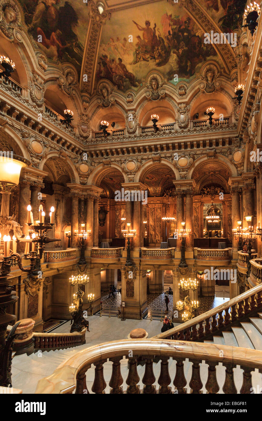 Inside the Opera Garnier, Paris, France Stock Photo - Alamy