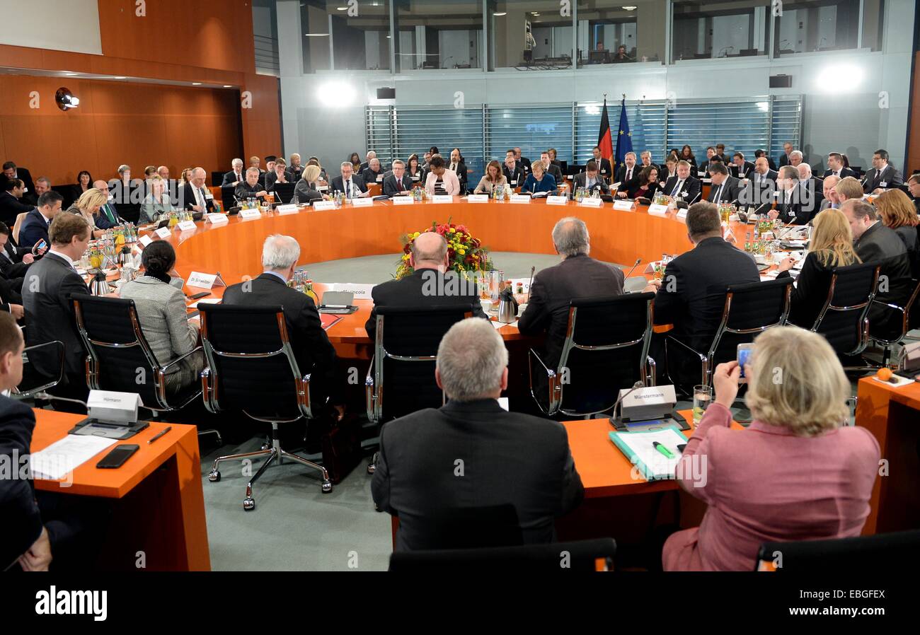 Berlin, Germany. 01st Dec, 2014. Participants in the 7th Integration ...