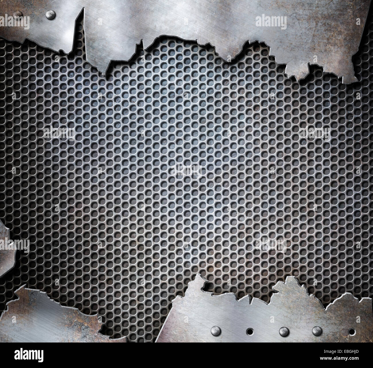 grunge metal steam punk background Stock Photo - Alamy