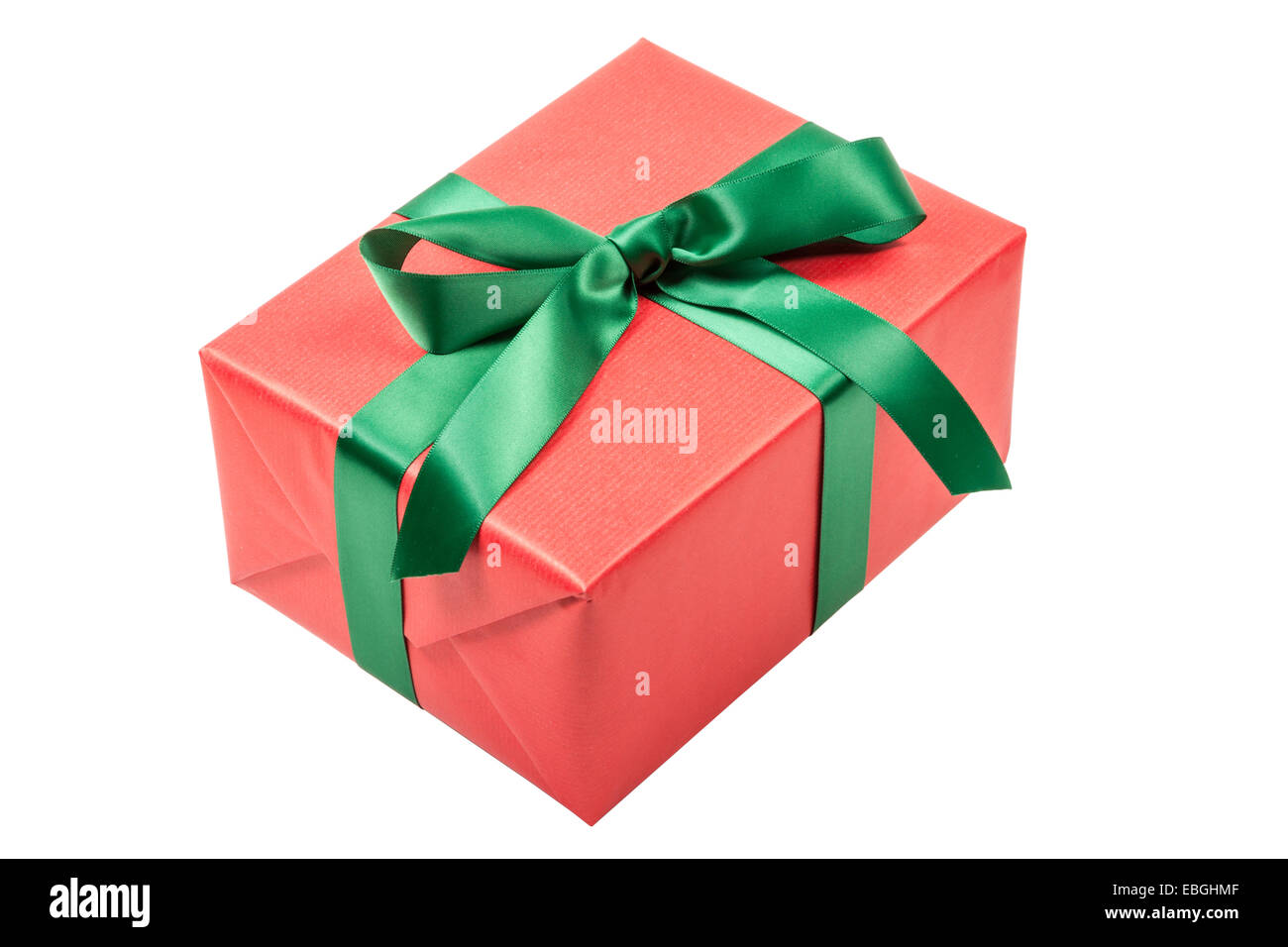 christmas present on white background Stock Photo - Alamy