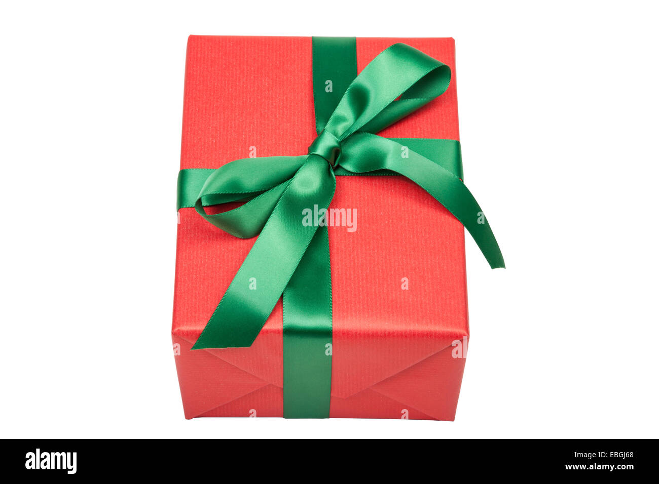christmas present on white background Stock Photo - Alamy