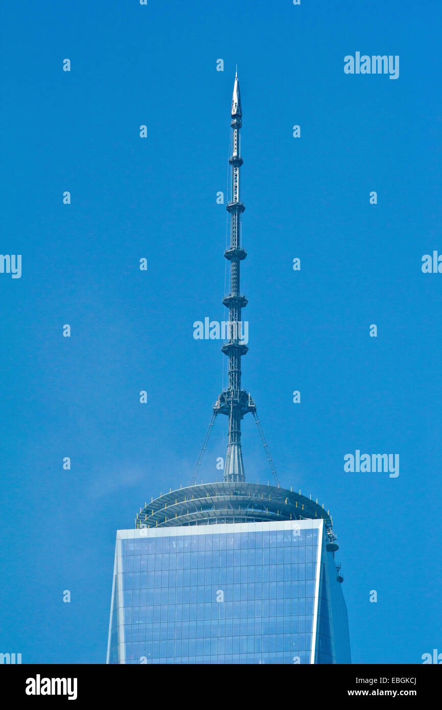 Top part of One World Trade Center Stock Photo - Alamy
