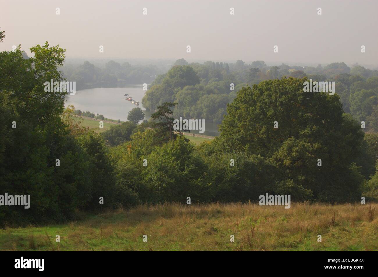 Misty morning at Richmond in London, England Stock Photo - Alamy