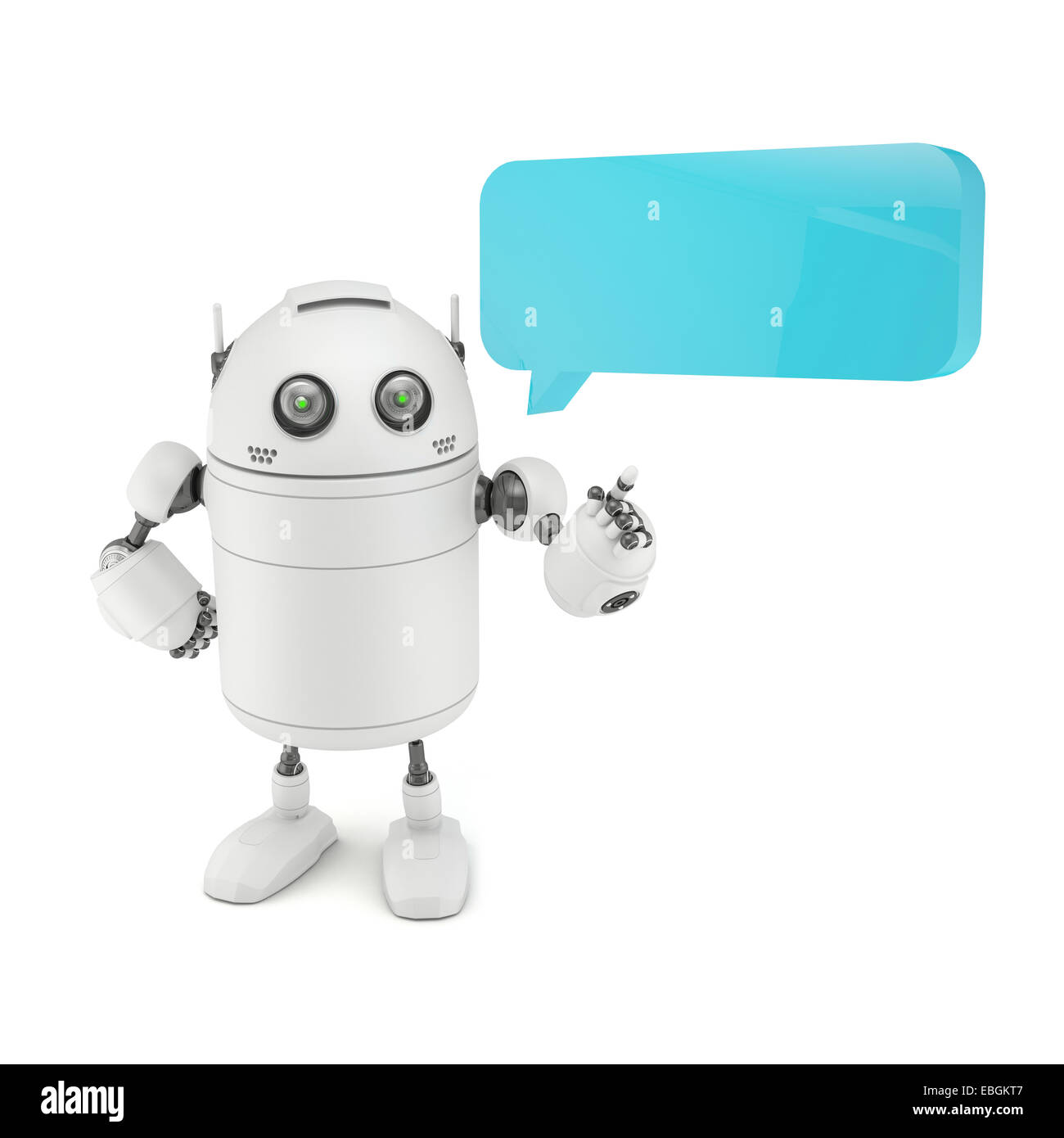 Illustration blue robot isolated on hi-res stock photography and images ...