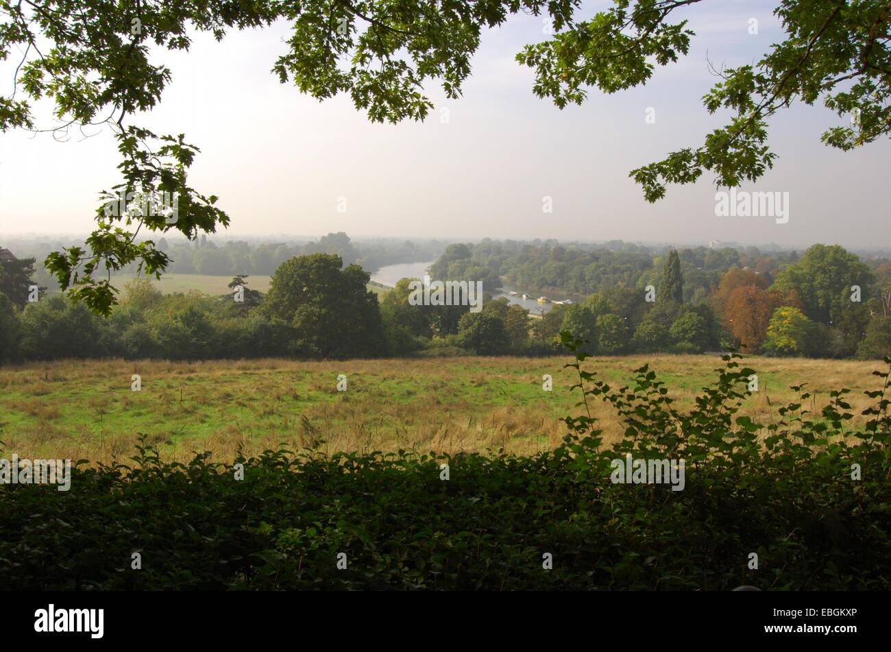 Misty morning at Richmond in London, England Stock Photo - Alamy