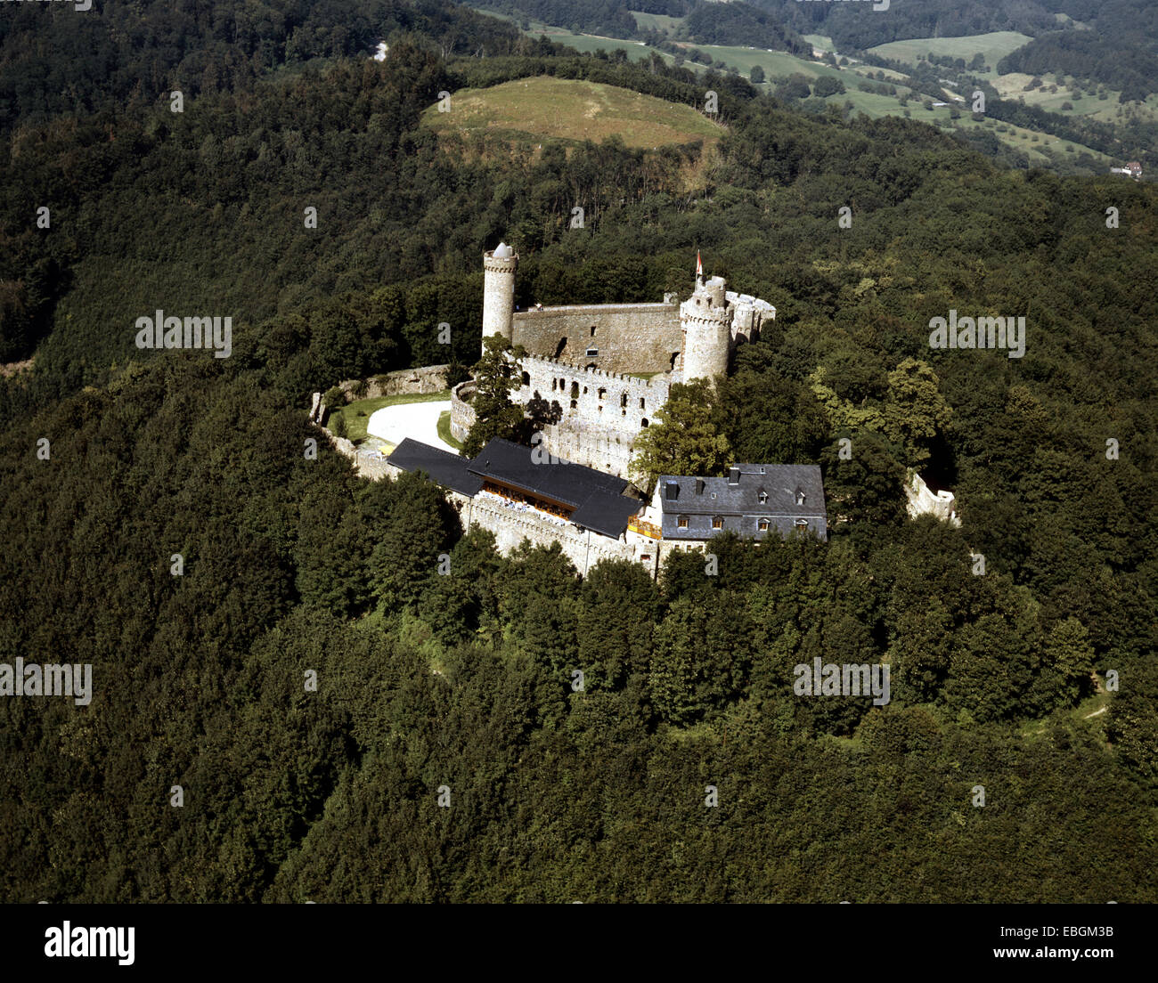 castle Auerbach in forest, Germany, Hesse, Auerbach Stock Photo - Alamy