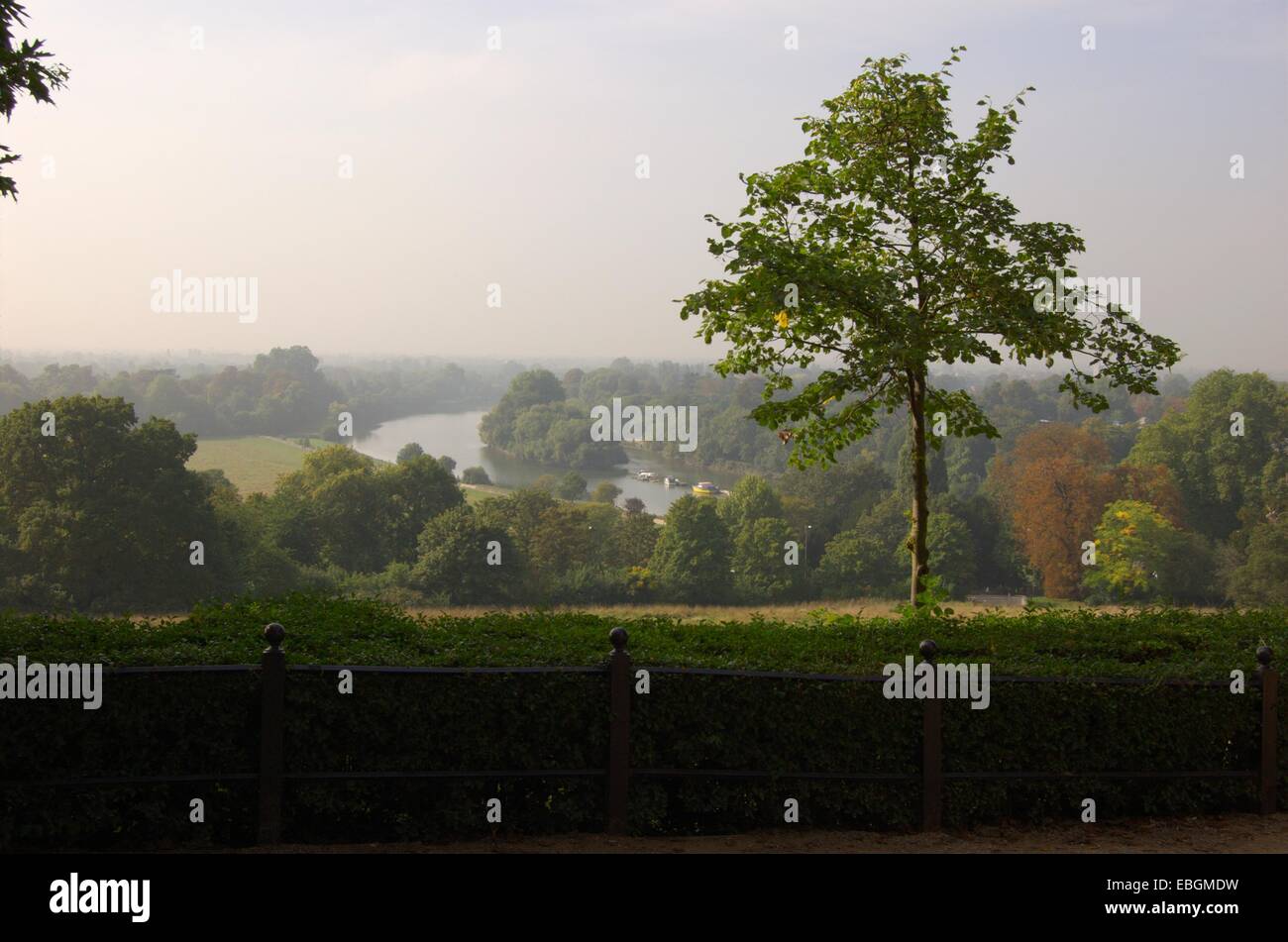 Misty morning at Richmond in London, England Stock Photo - Alamy