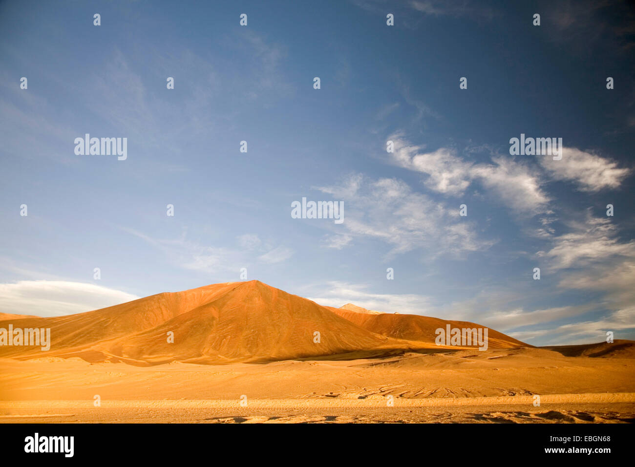desert landscape in evening sun, Chile Stock Photo - Alamy