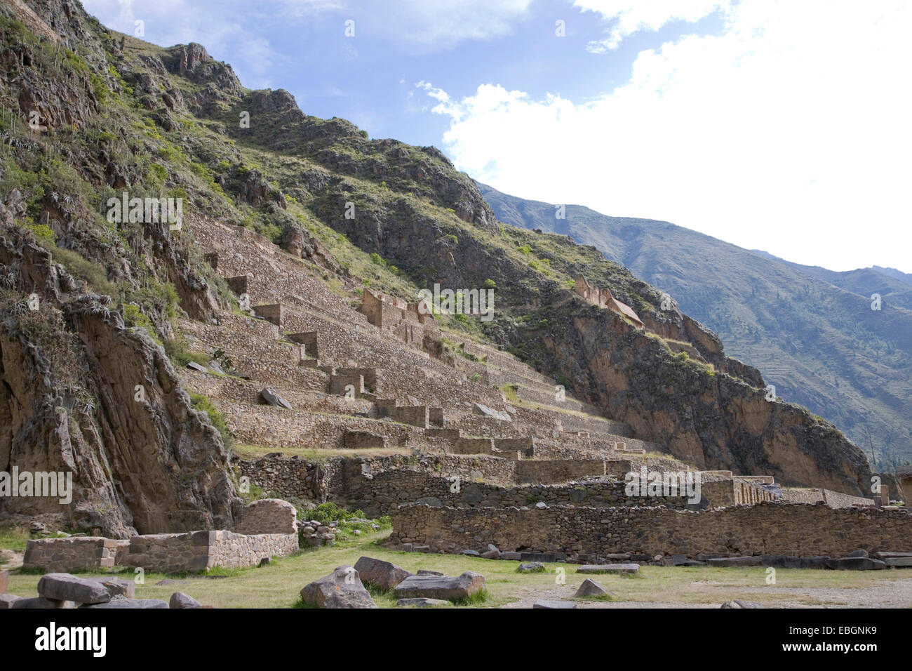 terraces of Ollantaytambo, Peru, Ollanta Stock Photo - Alamy