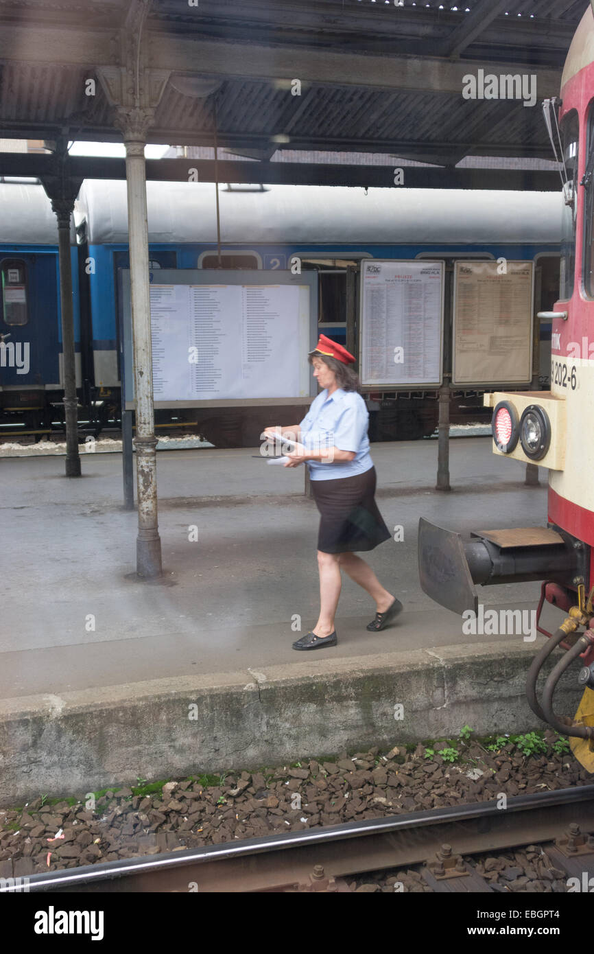 Station attendent Stock Photo - Alamy