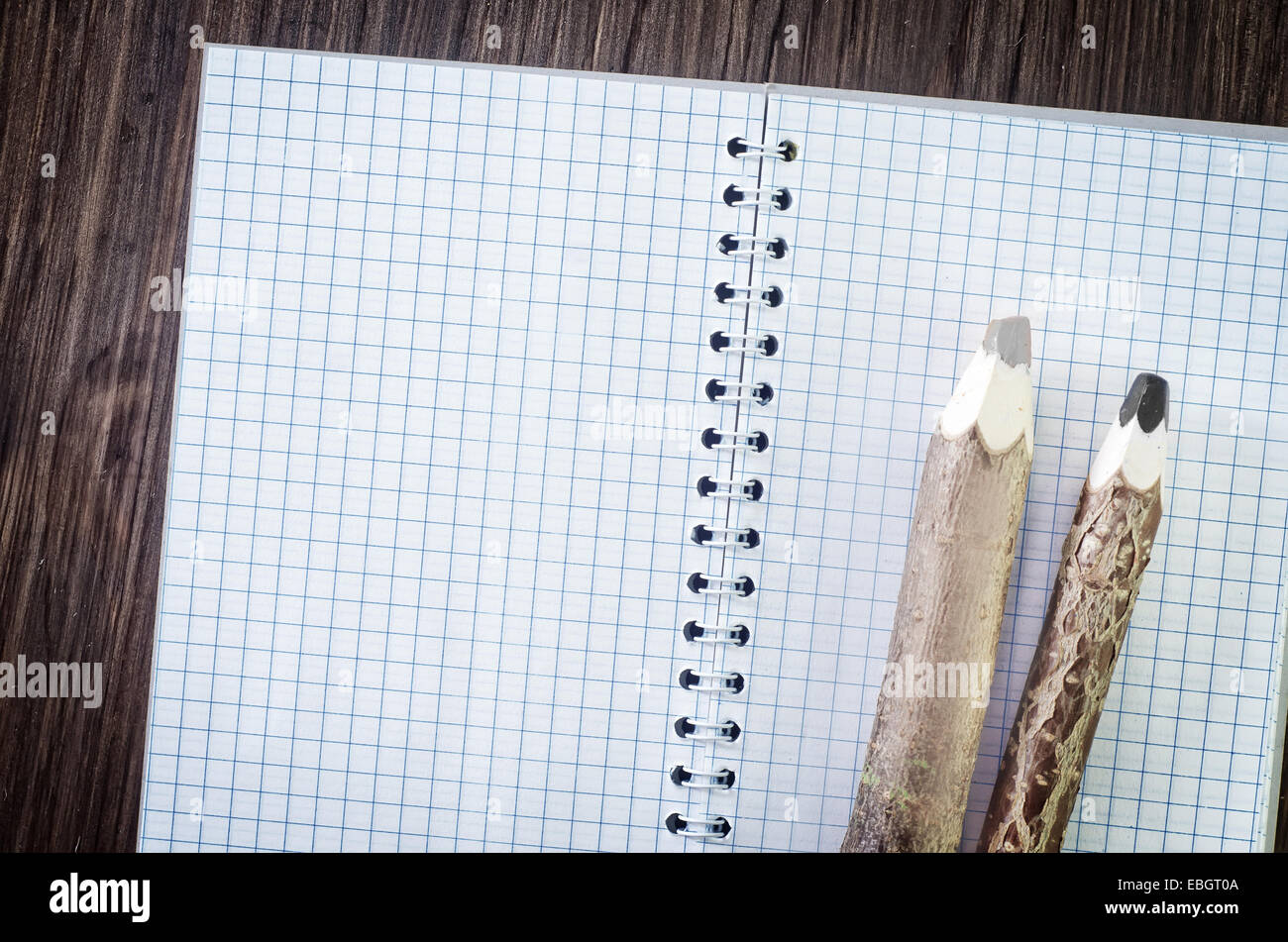 pencils with note Stock Photo - Alamy