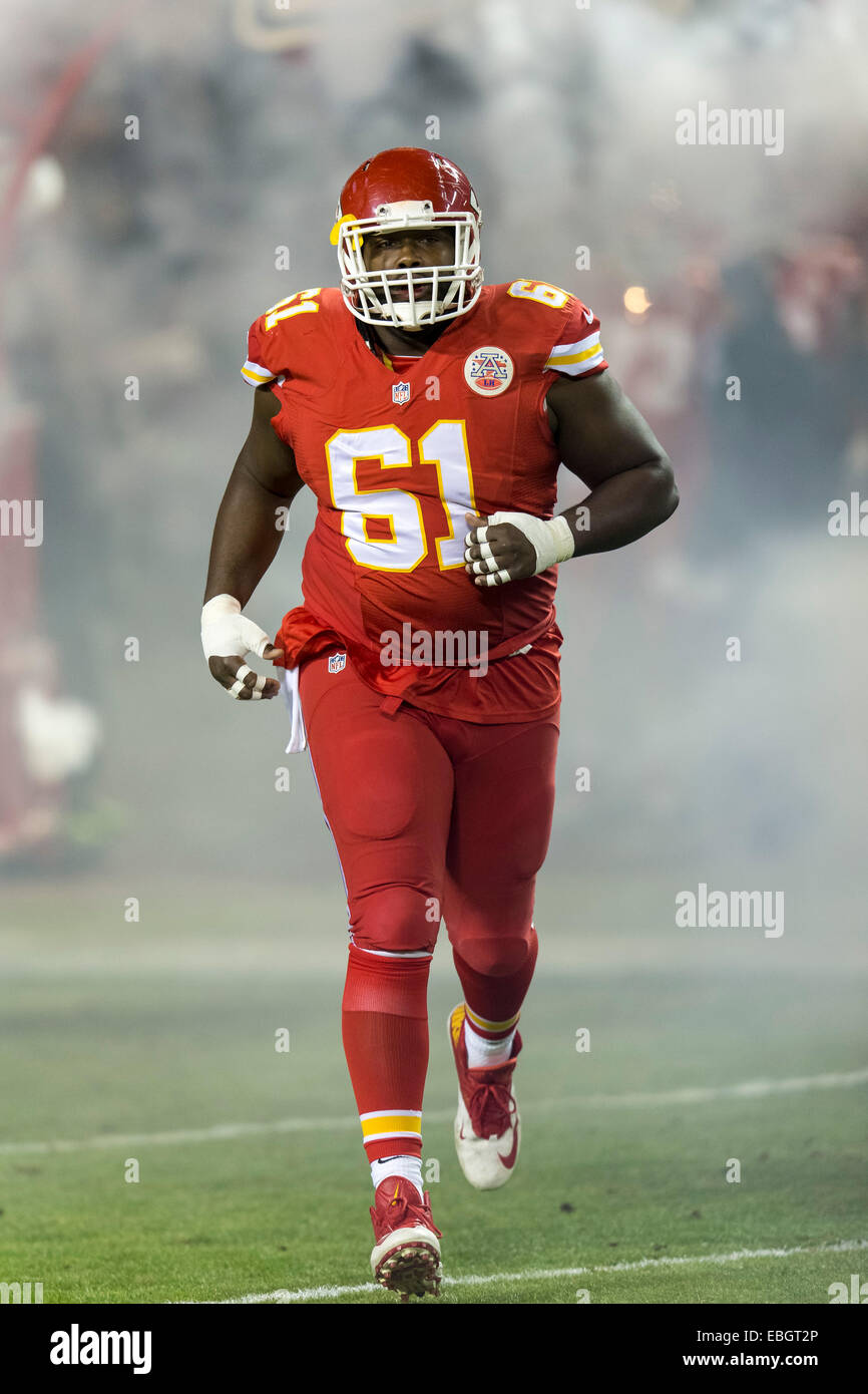 Kansas City, MO, USA. 30th Nov, 2014. Kansas City Chiefs center Rodney ...