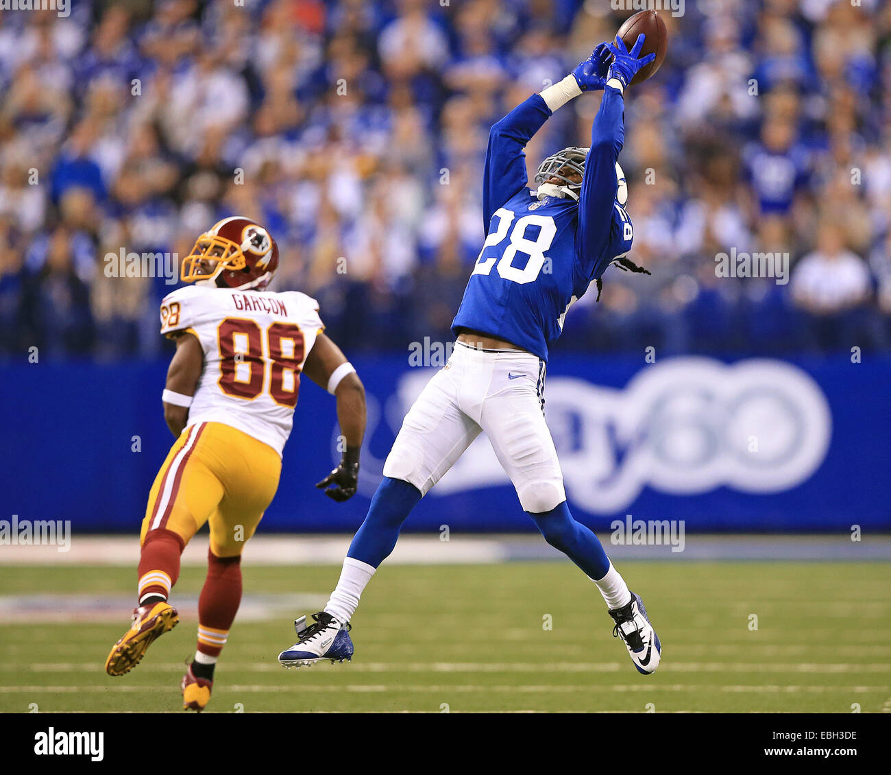 Indianapolis, IN, USA. 30th Nov, 2014. Indianapolis Colts cornerback ...