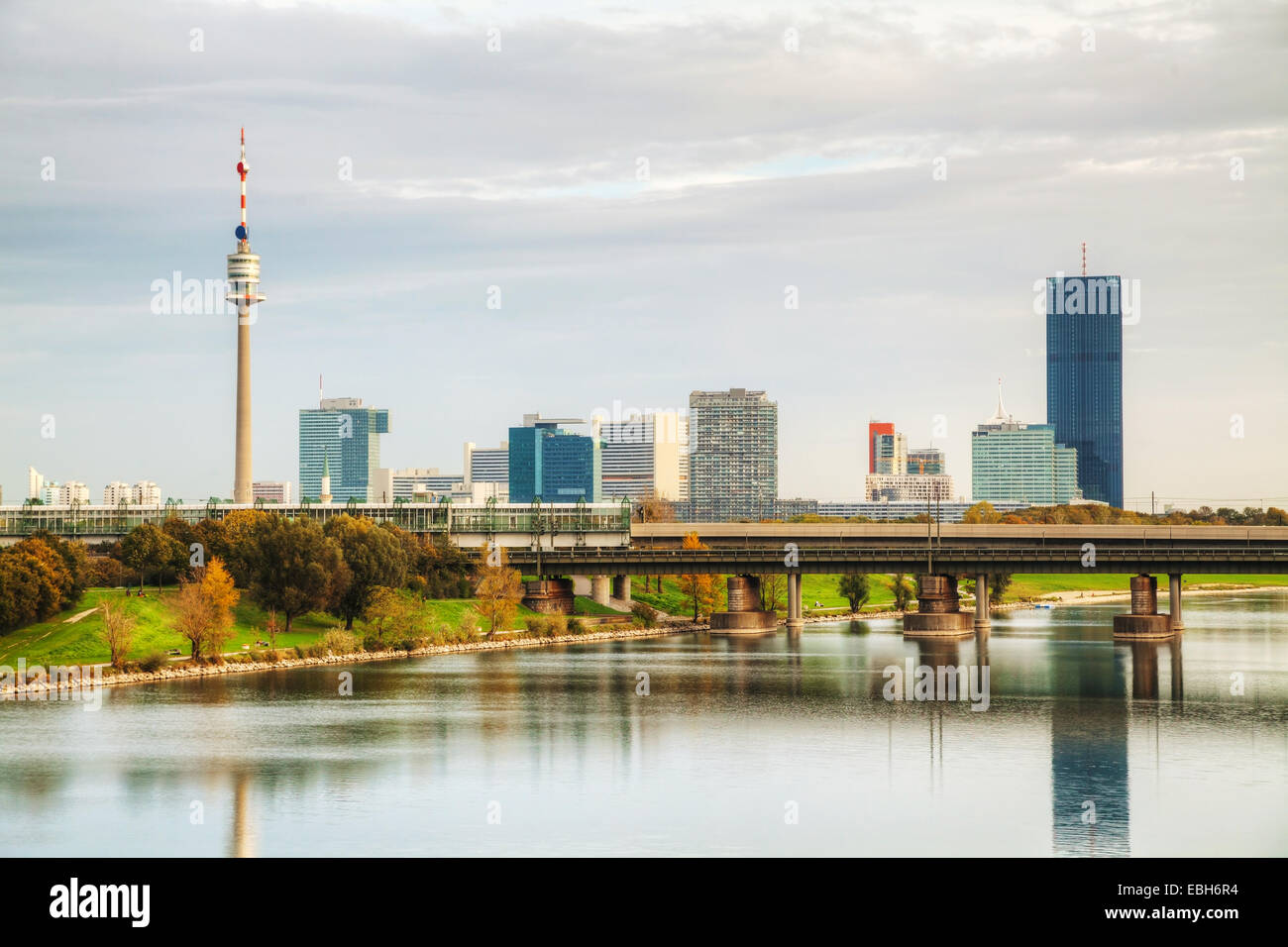Danube city river danube vienna hi-res stock photography and images - Alamy